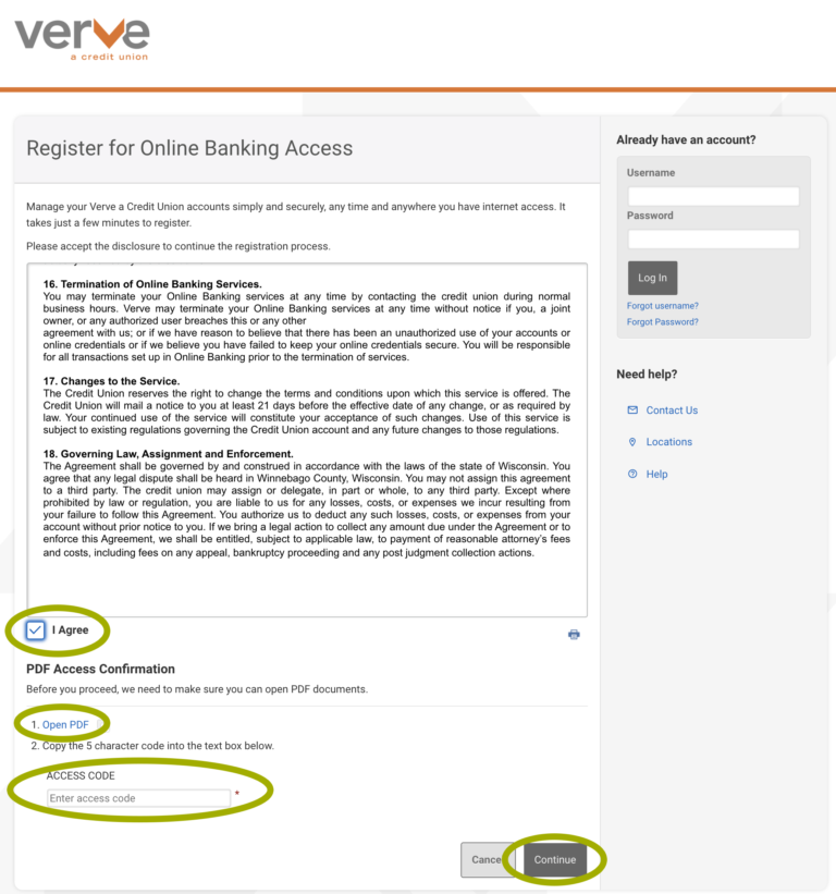 How do I register for online banking? - Verve, a Credit Union